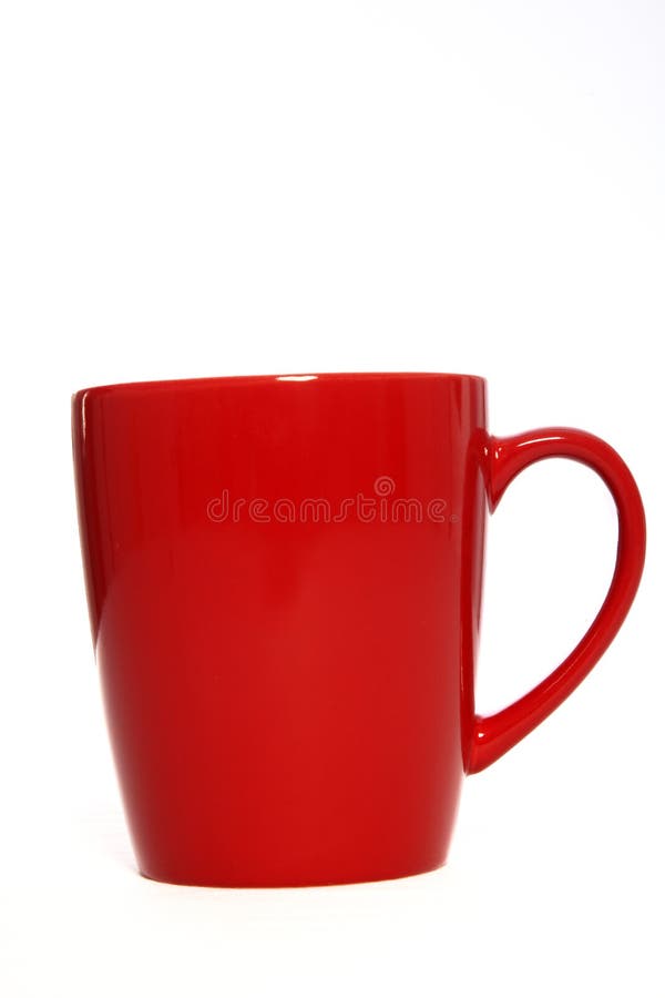 Red coffee mug stock image. Image of dishware, isolated - 29687147