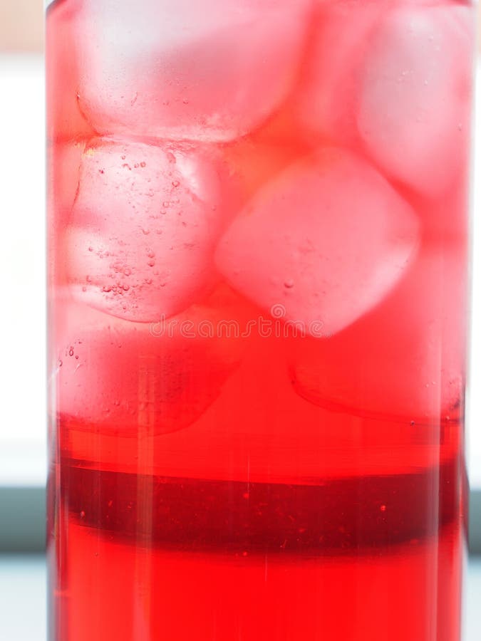 Red cold drink stock image. Image of cube, thirsty, cool - 68831087