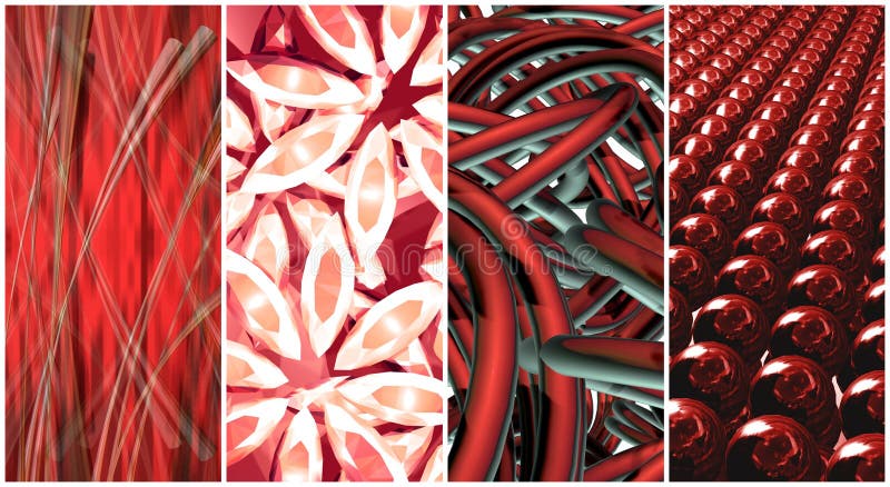 Red collage stock illustration. Illustration of flower - 4607734