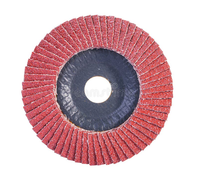 Red Color Abrasive Flap Disc Isolated White Background Stock Photos ...