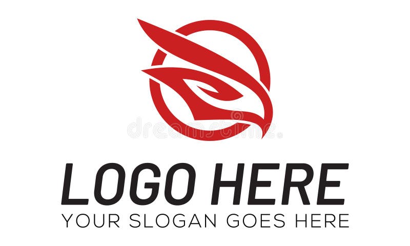 Red Color Abstract Bird Beak Logo Design Stock Vector - Illustration of ...