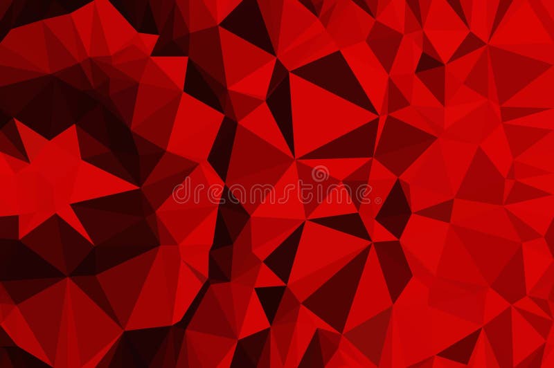 Red Color Abstract Low Poly Background, Triangles Wallpaper Stock ...
