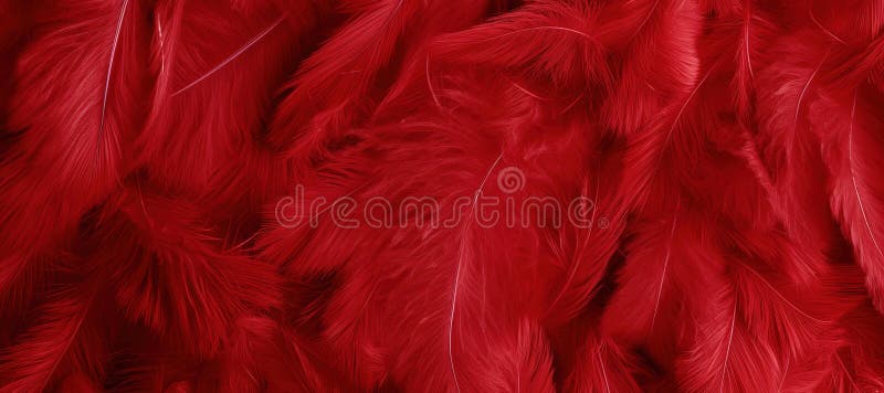 Red Color Animal Fur Background, Feather Stock Illustration ...
