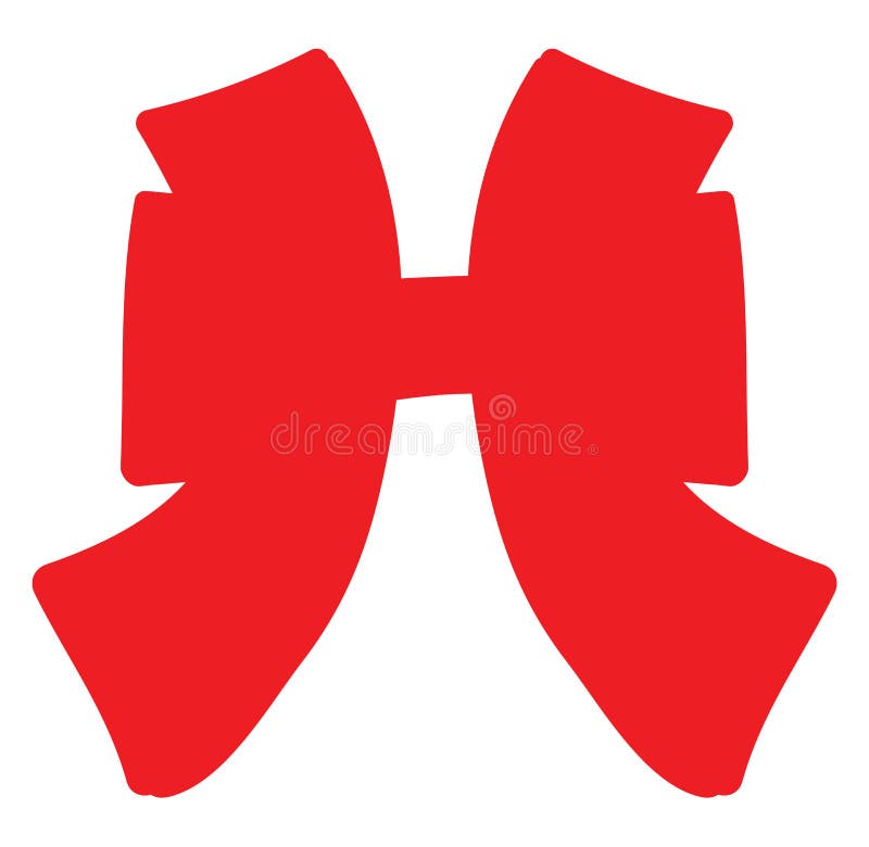 A Red Color Bow Icon Vector or Color Illustration Stock Vector ...