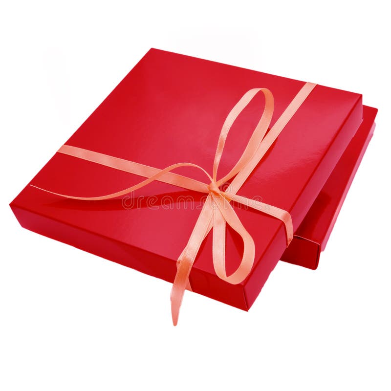 An open red gift box stock image. Image of dilver, valentines - 13312857