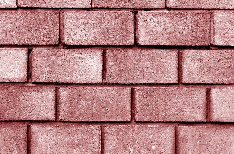 Red Color Brick Wall Pattern. Stock Photo - Image of blocks, masonry ...