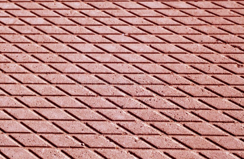 Red Color Cement Floor Pattern with Blur Effect. Stock Image - Image of ...