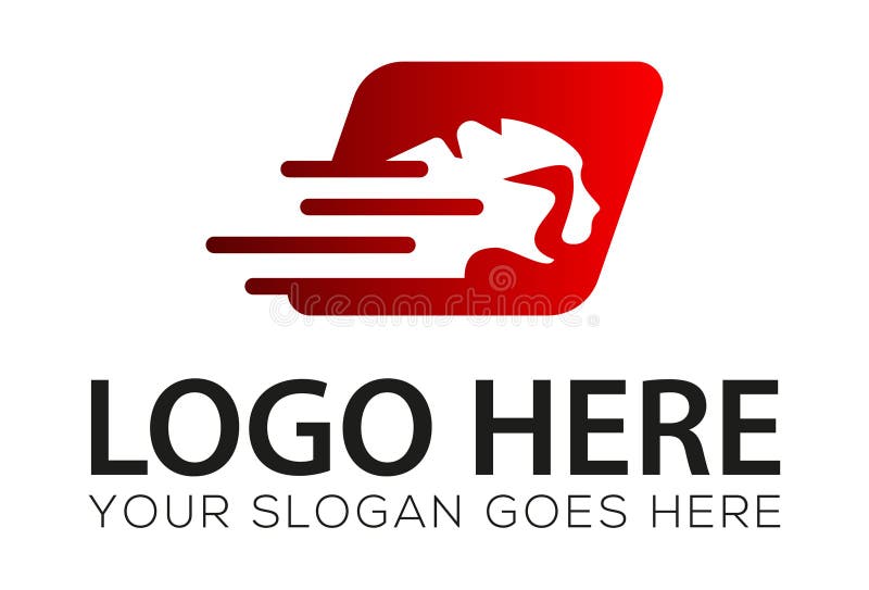 Red Color Cheetah Head App Logo Design Stock Vector - Illustration of ...