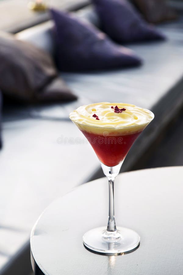 Red Color Cocktail Topping Whipping Cream Stock Photos - Free & Royalty ...