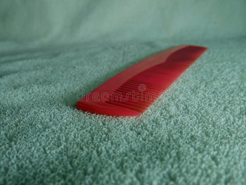 Color Comb on White Background. Stock Image - Image of colorful ...