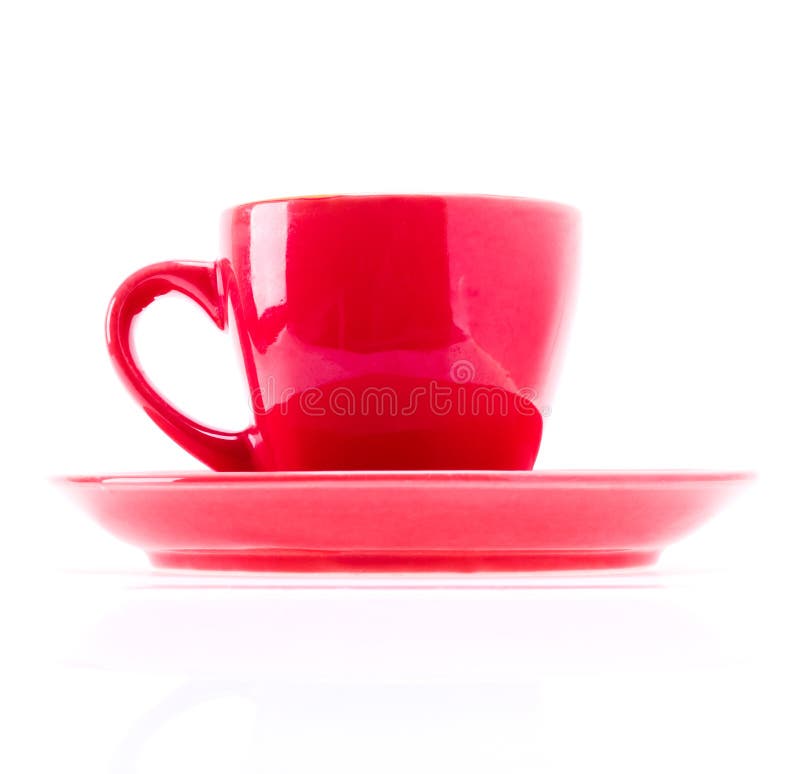 Red Color Cup stock photo. Image of love, pottery, tableware - 37023978