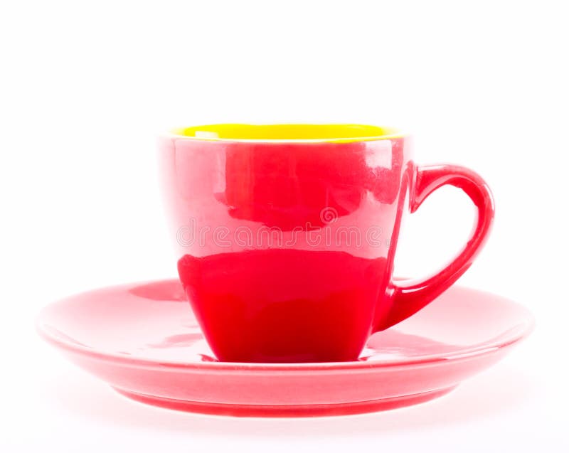 Red Color Cup stock photo. Image of utensils, empty, deep - 37023942