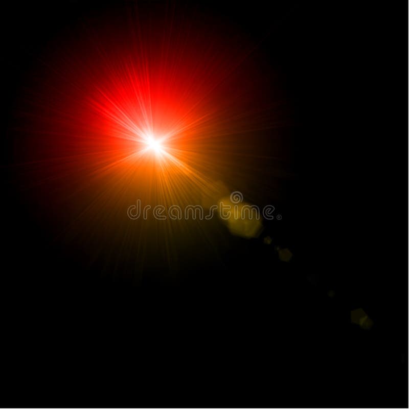 Red Color Design with a Burst. Vector Stock Vector - Illustration of ...