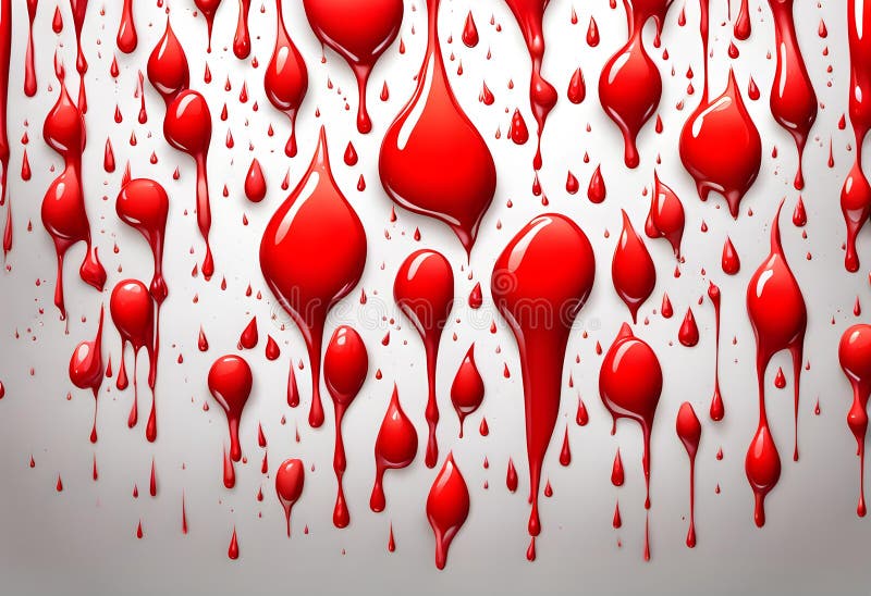 Red Color Drop Paint Abstract Background Stock Illustration ...