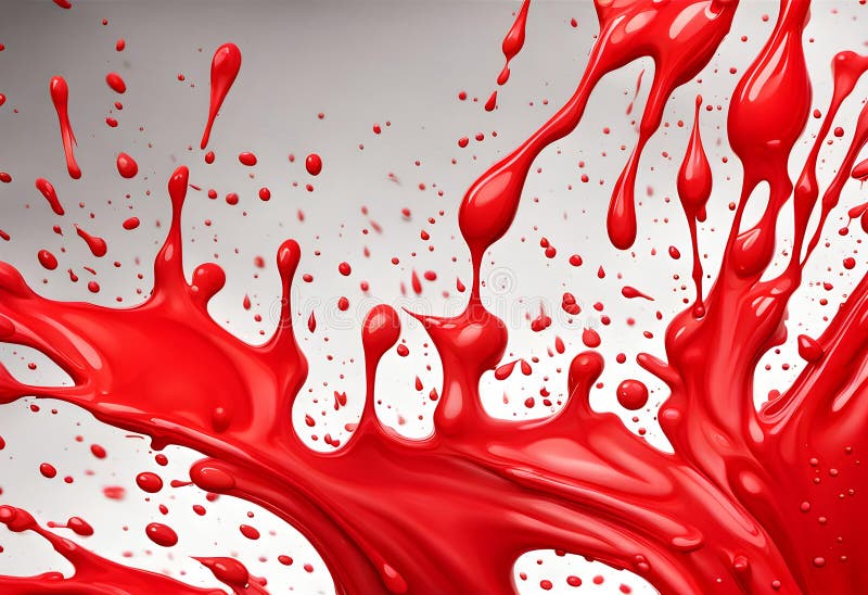 Red Color Drop Paint Abstract Background Stock Illustration ...