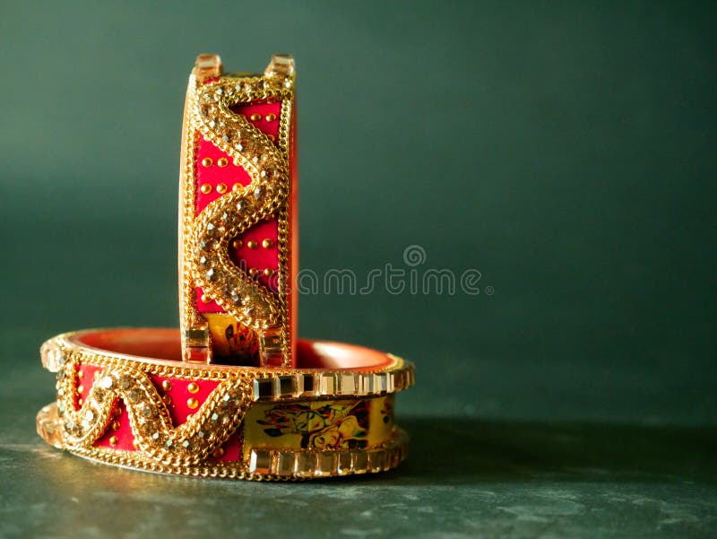 Fancy Pattern Female Hand Wearing Sets at Dark Backdrop Isolate, Human ...