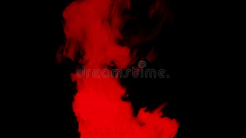 Red Fire on Black Background Stock Video - Video of burns, burning ...