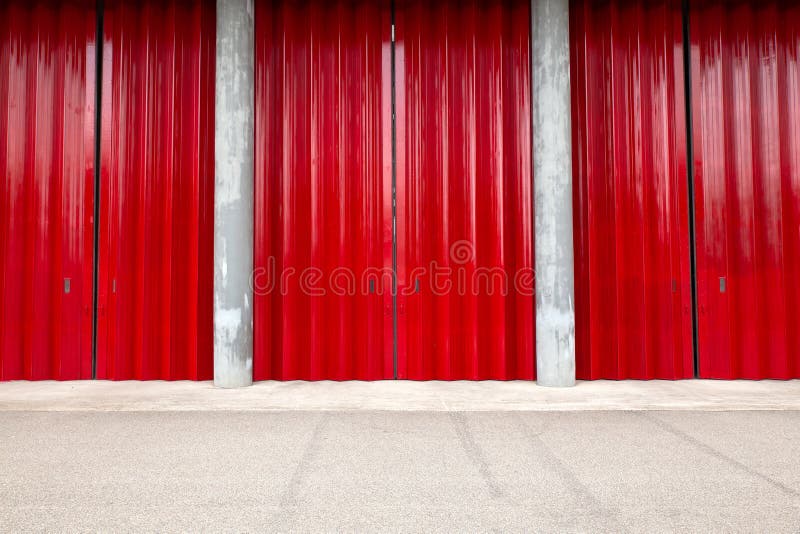 Fire station gate stock image. Image of modern, industry - 146771385