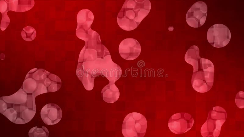 Red Color Floating Liquid Moving Upside Minimal Background Stock Video ...