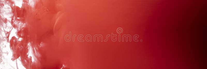 Red Color in Smoke Forms, Smooth Abstract Moving by Acrylic Paint Stock ...