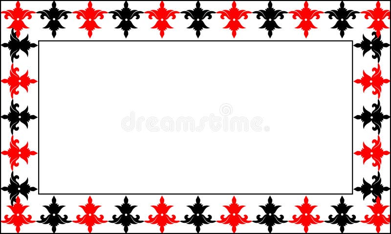 Red color frame design stock vector. Illustration of frame - 293400436