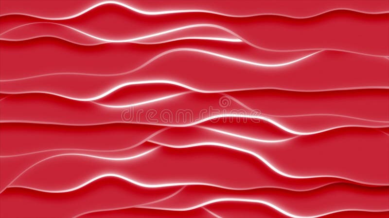 Red Color Glowing Wavy Multiple Lines Abstract Design Loop-able Luxury Background Stock Video ...