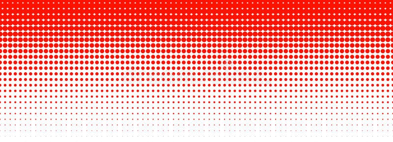 Red Color Halftone Gradient Texture. Vanishing Cartoon Polka Dot ...
