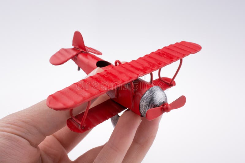 Red color model airplane stock image. Image of aviation - 73133511