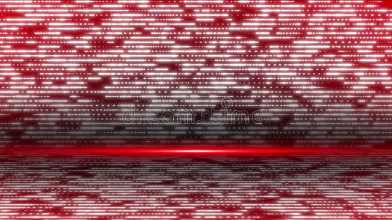 Red Color Moving Glowing Sci-fi Particles with 3d Empty Space Modern ...