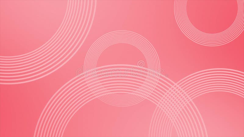 Red Color Multiple Repeating Circles Geometrical Loop Able Futuristic ...