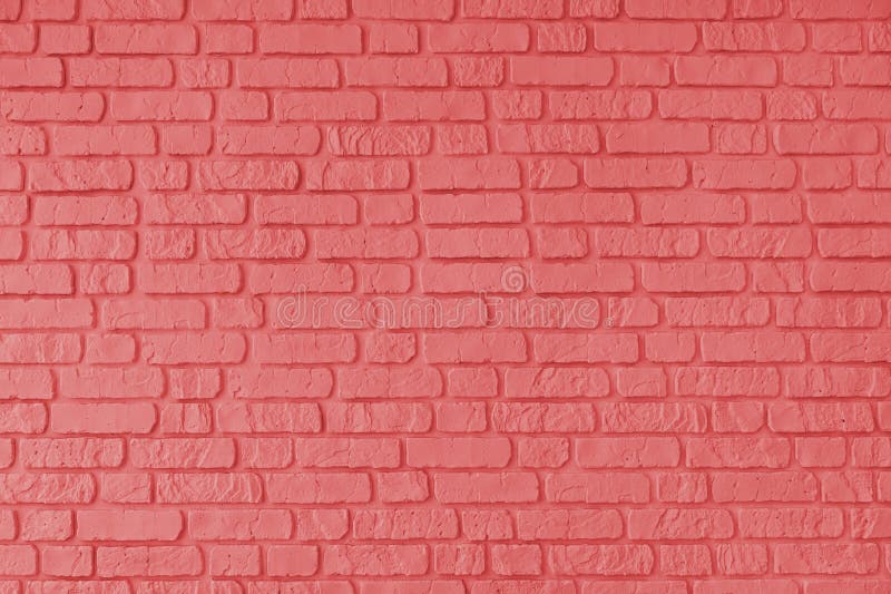 Red Color Painted Brick Wall Texture, Brickwork, Masonry of Stone ...