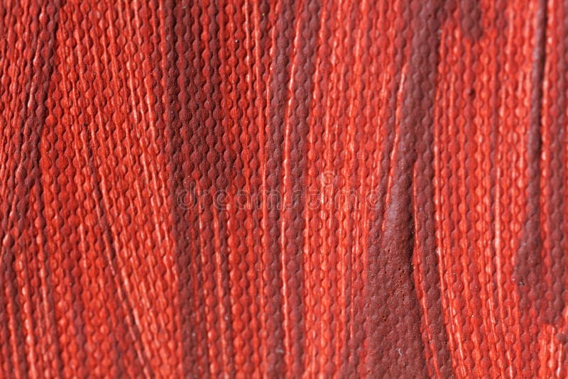 Red Color of a Painting on Canvas Stock Image - Image of canvas ...