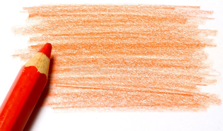 Red Color Pencil with Coloring Stock Photo - Image of pencils, shading ...