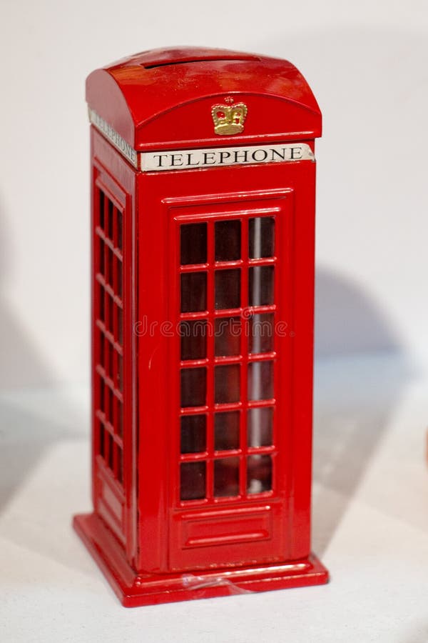 212 Red Color Phone Booth White Background Stock Photos - Free ...