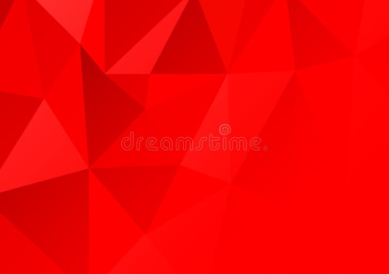 Red Color Polygon Abstract Background. Vector Illustration Stock Vector ...