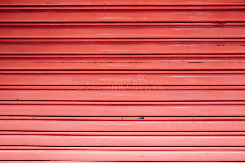 Red color shutter door stock image. Image of modern - 122153493