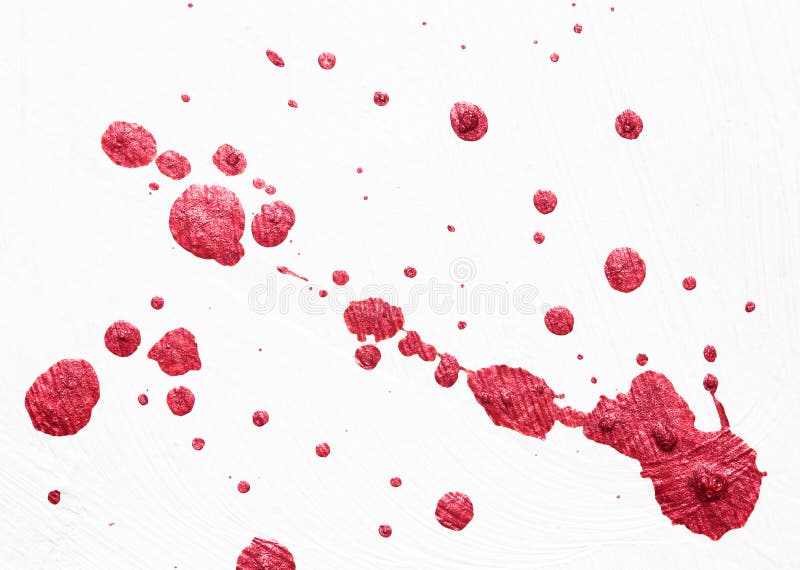 Red Color Splatter on White Stock Photo - Image of background ...