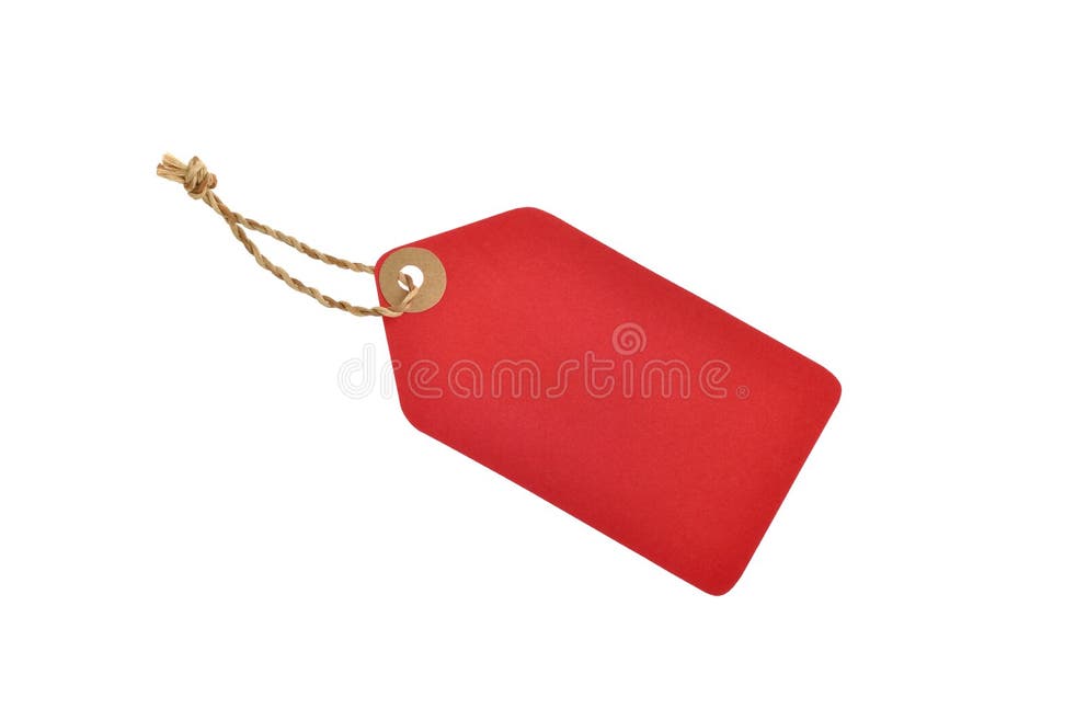 Red color tag stock image. Image of hole, message, christmas - 28326055