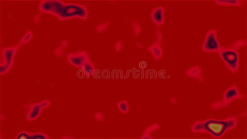 Red Color Topographic Contour Map with Moving Waves on Blue Background ...