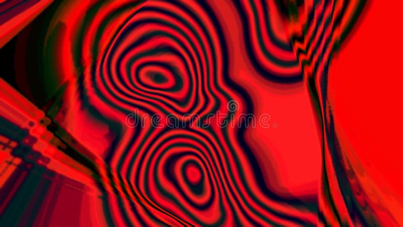 Red Color Topography Optical Background Stock Illustration ...