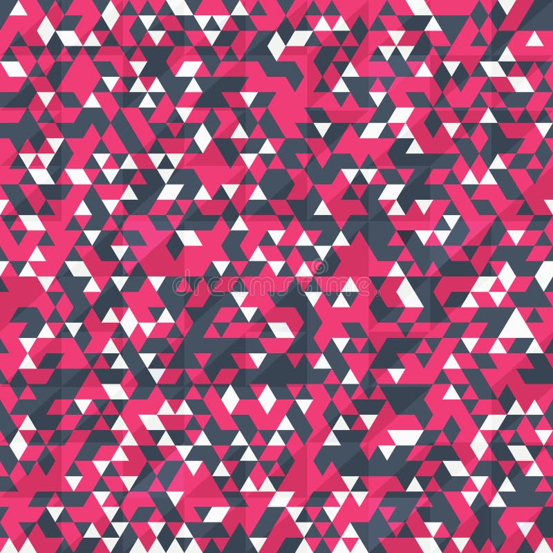 Red color triangle pattern stock vector. Illustration of artwork ...