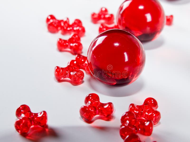 Red Colored Beads stock photo. Image of color, shiny - 11402200