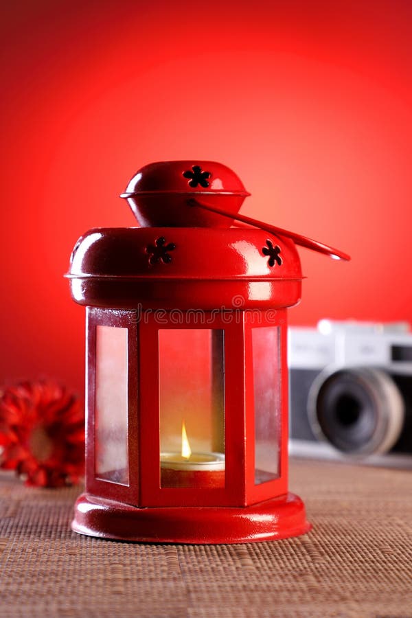 Candle Lamp Lit during Diwali Celebration Stock Image - Image of candle ...