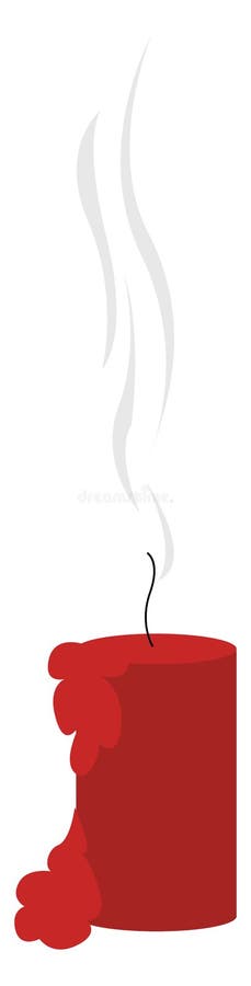 Red Color Candle, Vector or Color Illustration Stock Vector ...