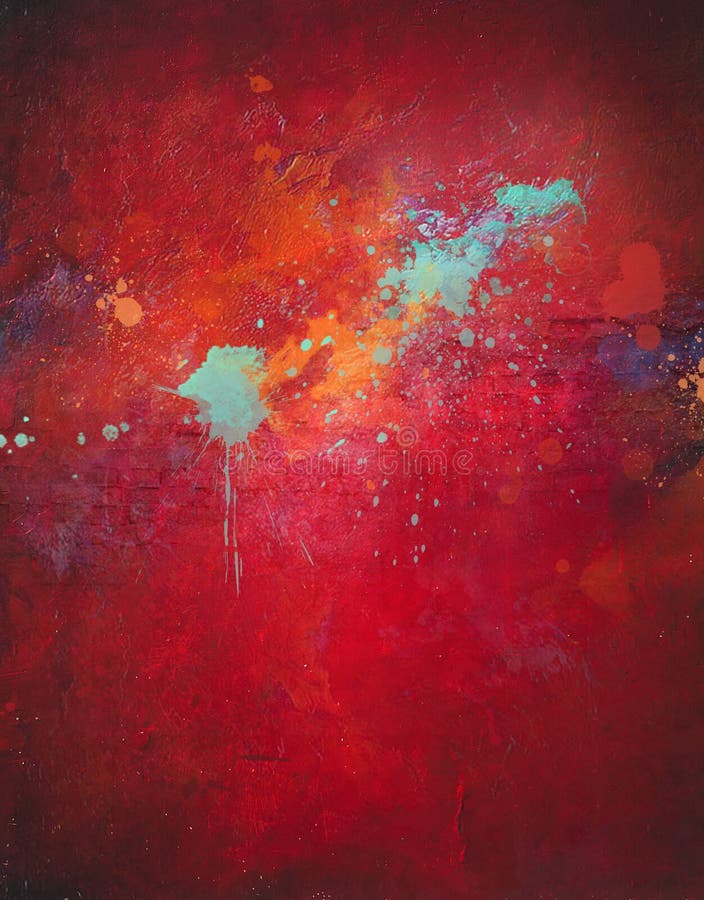 Red Colorful abstraction stock illustration. Illustration of cloud ...