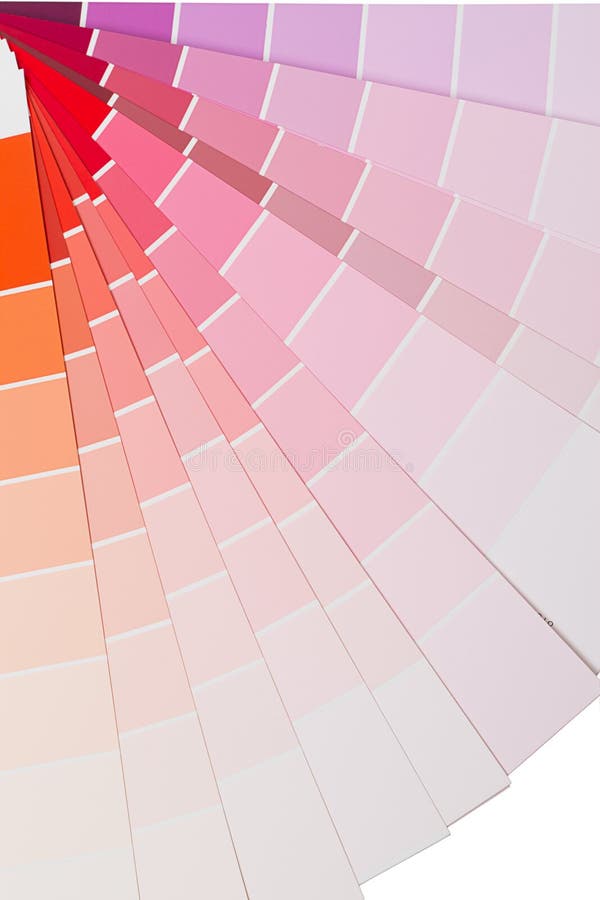 Red Colour Chart for Paints Stock Image - Image of toned, color: 22236413