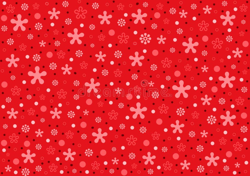 Red Colour Flower Pattern Design Wallpaper Background Stock ...