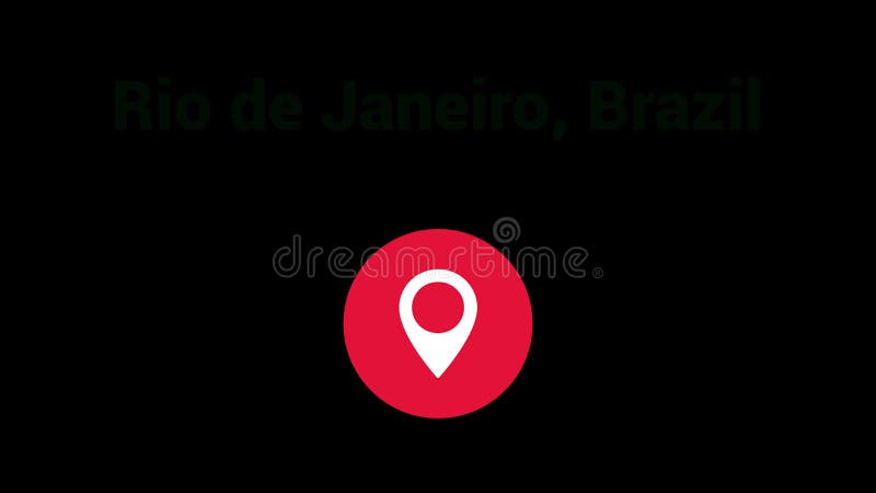 3d Location Titles with Black Background Stock Video - Video of ...