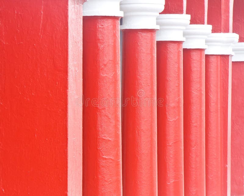 Red Columns stock photo. Image of pattern, structure - 21462618