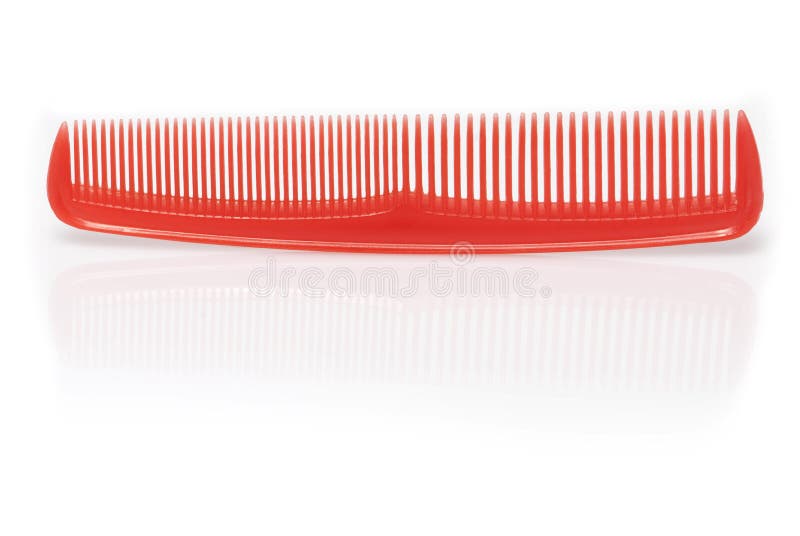 Red Comb stock photo. Image of studio, hairstyle, shot - 34640816
